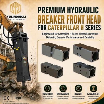 China Reinforced Hydraulic Breaker Head Heavy Load Chisel Holder Housing Hammer Parts for sale