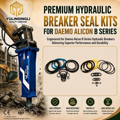 China FKM Daemo Alicon B Hydraulic Hammer Breaker Parts Tool PU seal for sale