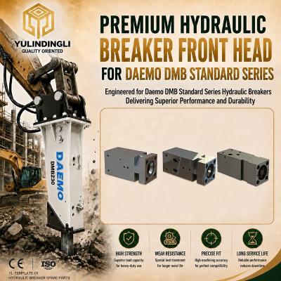 China Daemo Front Back Hydraulic Breaker Head Hammer Spare Parts Customized for sale