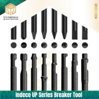 China 42CrMo INDECO Breaker Parts UP Series Drill Hammer Chisel For Recycling Demolition for sale