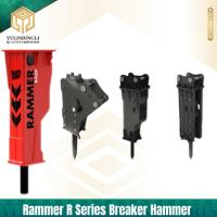 China RAMMER R Series Hydraulic Breaker Hammer for Heavy-Duty Rock Breaking Applications for sale