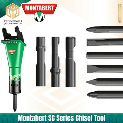 China Concrete Hydraulic MONTABERT SC Series Breaker Parts Flat Jack Hammer Chisel 42CrMo OEM for sale