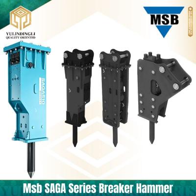 China MSB SAGA Series Hydraulic Breaker Hammer for Excavator Rock Breaking Applications for sale