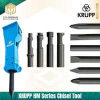 China KRUPP Rock Hydraulic Breaker Accessories Chisel HM Series For Excavator ODM for sale