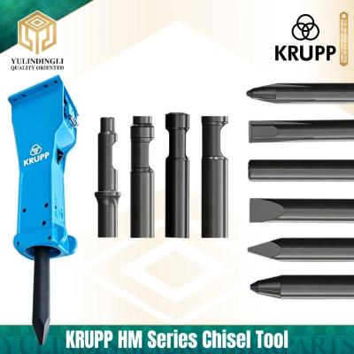China KRUPP Rock Hydraulic Breaker Accessories Chisel HM Series For Excavator ODM for sale