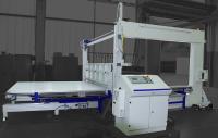 China Automatic Sponge EVA foam Cutting Machine Vertical Straight Foam Cutter Rotary Worktable for sale