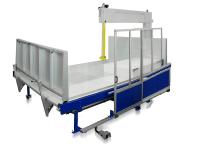 China Sponge Vertical Straight Large Cnc Foam Cutter PLC Control Rotary Work Table for sale