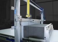 China Sponge Vertical Straight Large Cnc Foam Cutter PLC Control Rotary Work Table for sale