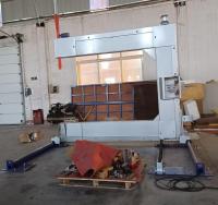 China Sponge Vertical Straight Large Cnc Foam Cutter PLC Control Rotary Work Table for sale