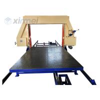 China High-Precision One-Person Operated Semi-Automatic Digital Control Sponge Foam Horizontal Cutting Machine — Rebonded foam block Horizontal Splitting PLC Servo System Solution for sale