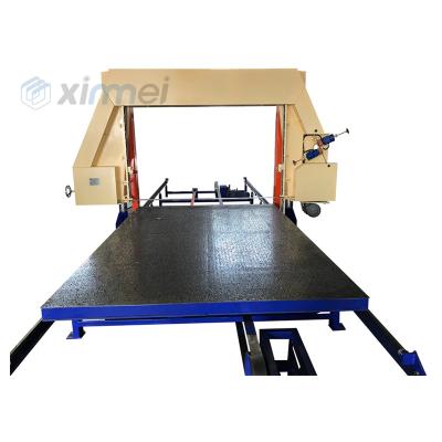 China PU Foam Cutting Machine with Pressure Roller and Reciprocating Work Table for Accurate Foam Thickness for sale
