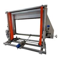 China Splitting Block Foam Into Thin Slices Horizontal PU Foam Cutting Machine With Delta VFD Worktable And Air Suction Device For Precision Cutting for sale