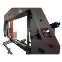 China Splitting Block Foam Into Thin Slices Horizontal PU Foam Cutting Machine With Delta VFD Worktable And Air Suction Device For Precision Cutting for sale