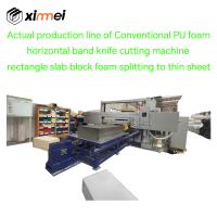 China High cutting precision and speed rectangle Polyether foam sponge horizontal band knife splitted to sheet High-intensity long-term and large-scale production requiring heavy duty factories best choice for sale