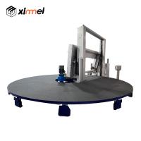 China C-618 High-End Round Worktable Carousel Horizontal Band Knife cutting Machine and Quiet Operation PU Foam blocks Cutting Machine with Anti-Skid Sand surface Platform and Air Absorption for sale