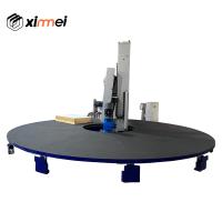 China C-618 High-End Round Worktable Carousel Horizontal Band Knife cutting Machine and Quiet Operation PU Foam blocks Cutting Machine with Anti-Skid Sand surface Platform and Air Absorption for sale