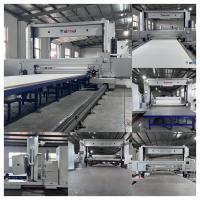 China C517 Horizontal Reciprocating linear guide motion band knife long foam block skiving air suction high precision high cutting speed All auto electric control with winding edge trimming New model C517 for sale