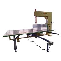 China Affordable Customizable PU 4 Wheels Vertical Knife Cutter For Various Materials Cost Effective Mattress Foam Cutting Machine for sale