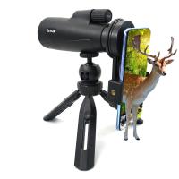 China 12X55 Monocular Telescope With Smartphone Adapter Tripod For Bird Watching Star Sports for sale