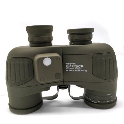 China 7x50 Waterproof Fogproof Hunting Binoculars with Rangefinder & Compass for Navigation,Boating,Fishing for sale