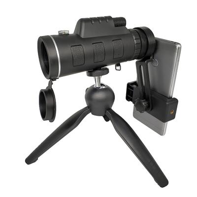 China Black Super Powered 40x60 Monocular Telescope Black With Compass / Tripod for sale