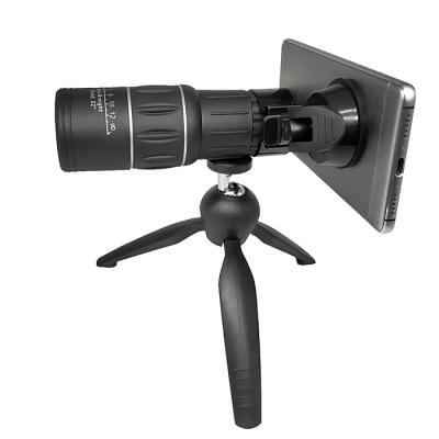 China Black Waterproof 16x52 Monocular Optics Telescope Day And Night Vision for sale