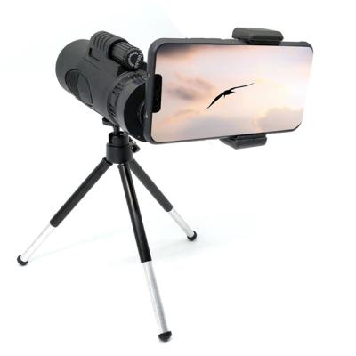 China Tripod Bak4 12X50 16x52 100X60 40X60 Cell Phone Telescope For Hunting , Camping for sale
