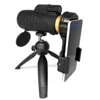 China Cell Phone 10x42 12x50 16x52 Monocular Telescope High Power BAK4 With Holder for sale