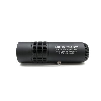 China Monocular Mini Telescope Waterproof 8x20 ED Lens Pocket Monocular For Bird Watching for sale