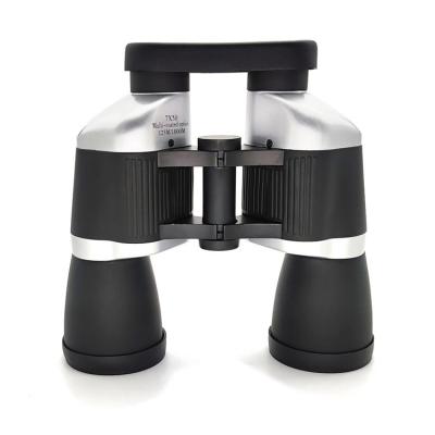 China Black Silver 7x50 Fixed Focus Compact Waterproof Binoculars For Duck Hunting for sale
