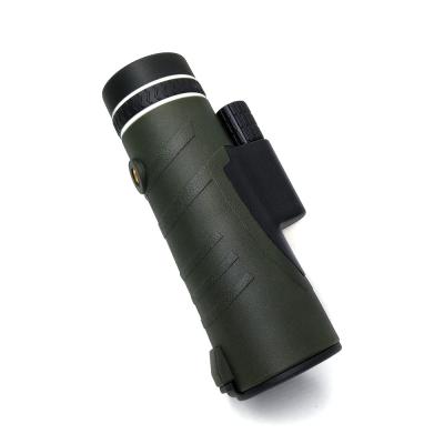 China FMC Telescope Shockproof Stabilized Green Color Monocular 12x50 For Bird Watching for sale
