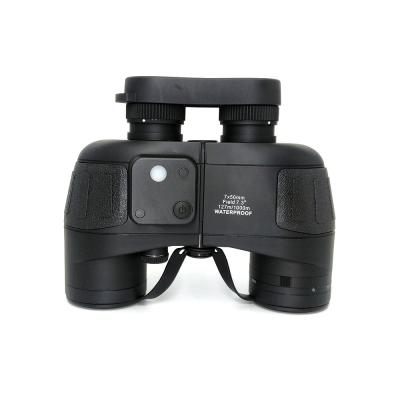 China Adults Black 7X50 Waterproof Binoculars Telescope With Rangefinder Compass for sale