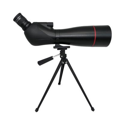 China 20-60x80 Long Distance Spotting Scope Single Focus with Porro Bak4 Prism for sale