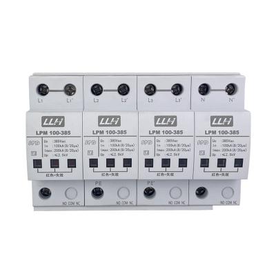 China 3 Phase Whole House Surge Protection Device 220V 40kA 50KA 80kA 100KA DIN Rail for sale