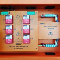 China 3 Phase Lightning Protection Box 220V 100kA Sound / Light Alarm Surge Suppressor for sale