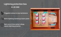China 3 Phase Lightning Protection Box 220V 100kA Sound / Light Alarm Surge Suppressor for sale
