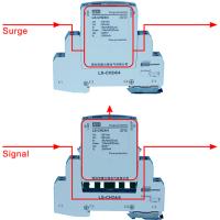 China 4 Wire Control Signal SPD Network Surge Arrester 10kV 5V 12V 24V 48V PLC Analog Loop for sale