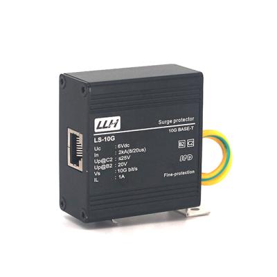 China Network Lan Cable Surge Protector RJ45 10G SPD 5V 60V Signal Lightning Protection Device for sale