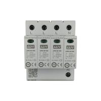 China Three Phase T2 SPD Home Surge Protector CE TUV 4P 320V 20KA 40KA for sale