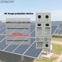 China Single Phase TUV CE SPD Device 275V 320V 385V 440V 20KA 40KA T2 For Power Supply Systems for sale