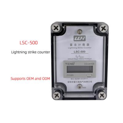China Outdoor IP67 Lightning Strike Counter 500A-100kA 5 Year Battery Surge Recorder for sale