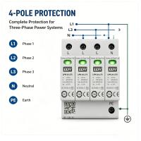 China Surge Protection Device | Three Phase SPD For PLC & Industrial Control Panels for sale