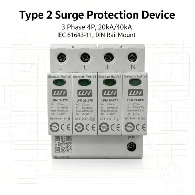 China Surge Protection Device | TUV CE Certified Three Phase SPD For Global Export Engineering for sale