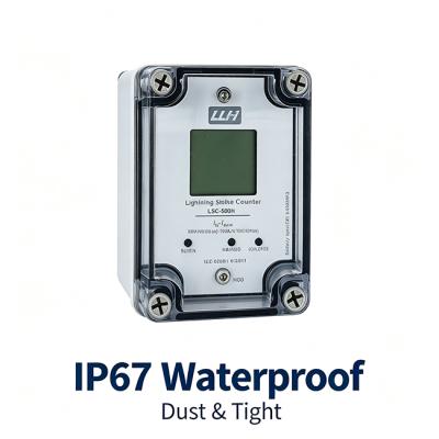 China Lightning Strike Counter, 8-10 Years Battery Life IP67 Outdoor Lightning Recorder for sale