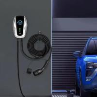 China Fast EV Charger Wall Mount IP54 32 Amp EV Charger Level 2 Wallbox for sale