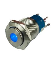 China 19mm Latching Metal Push Button Switches On Off Illuminated Dot Light for sale