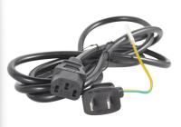 China 6ft International Power Cords 125V 2 Pin Japanese Power Cords for sale
