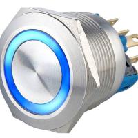 China 1NO1NC 5 Pin Metal Push Button Switches On Off Latching Function for sale