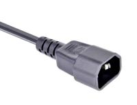 China 300V Japan AC Power Cords Three Plug 3 Cores Extension Power Cable 18 Awg for sale