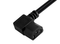 China C13 Brazil AC Power Cords Right Angle 90 Degree Power Plug Cable for sale